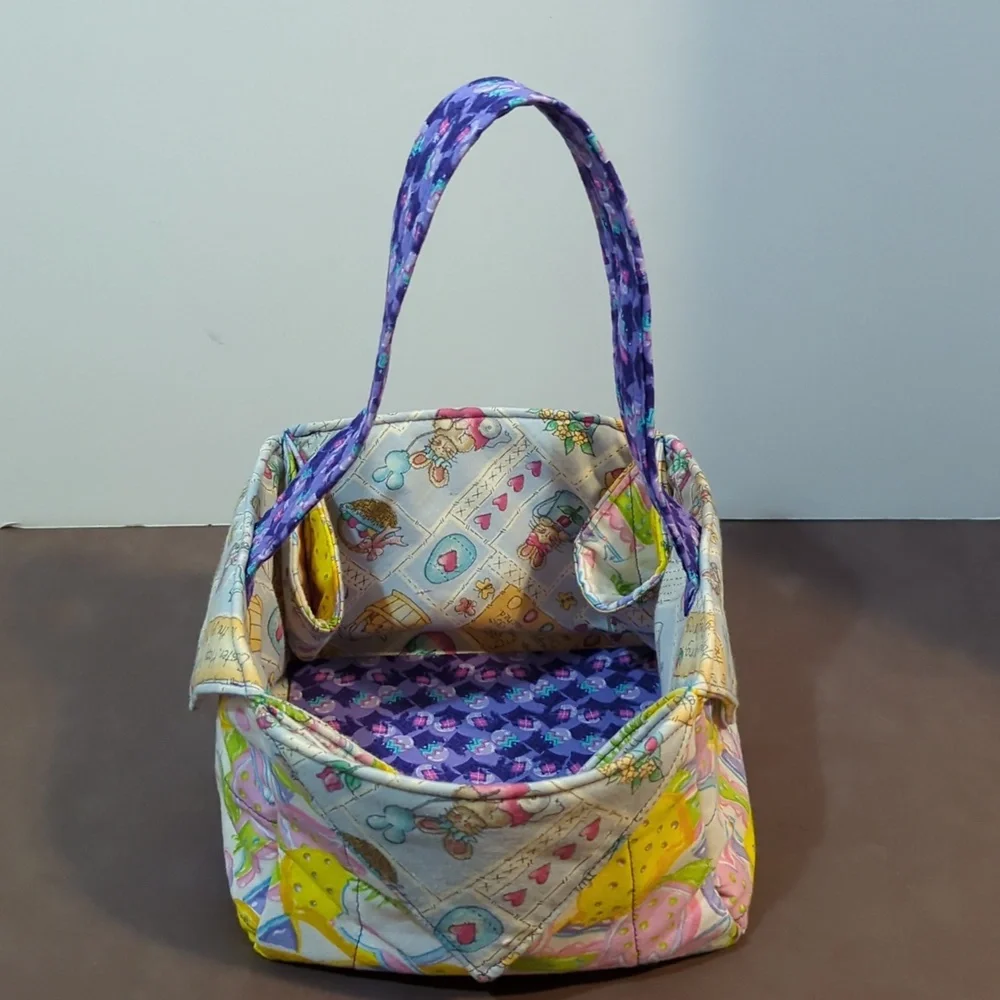 Hand Crafted | Storage & Organization | Spring Basket Fabric Handled ...